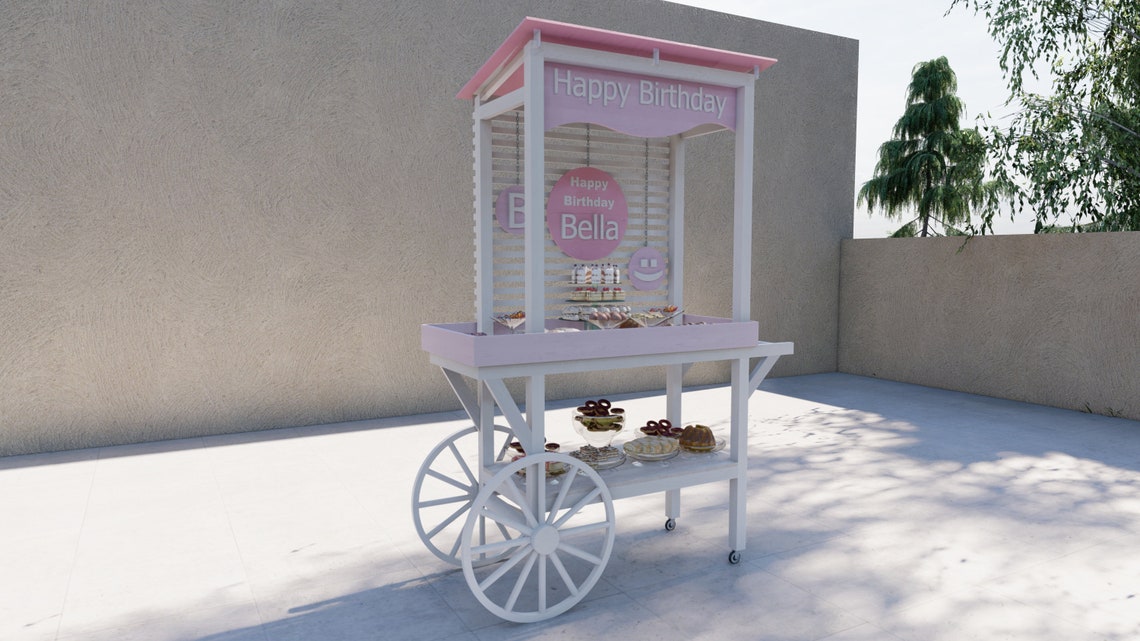 Candy Cart Plans 25 X 60 / Step-by-step Instructions - Etsy