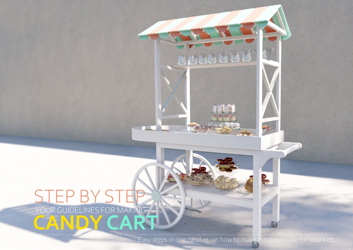 Candy Cart Plans / 23 X 60 / Step-by-step Instructions - Etsy