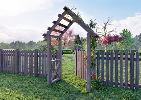 Diy Easy Fences And Gates How To Build A Sliding Wooden Gate (EASY)
