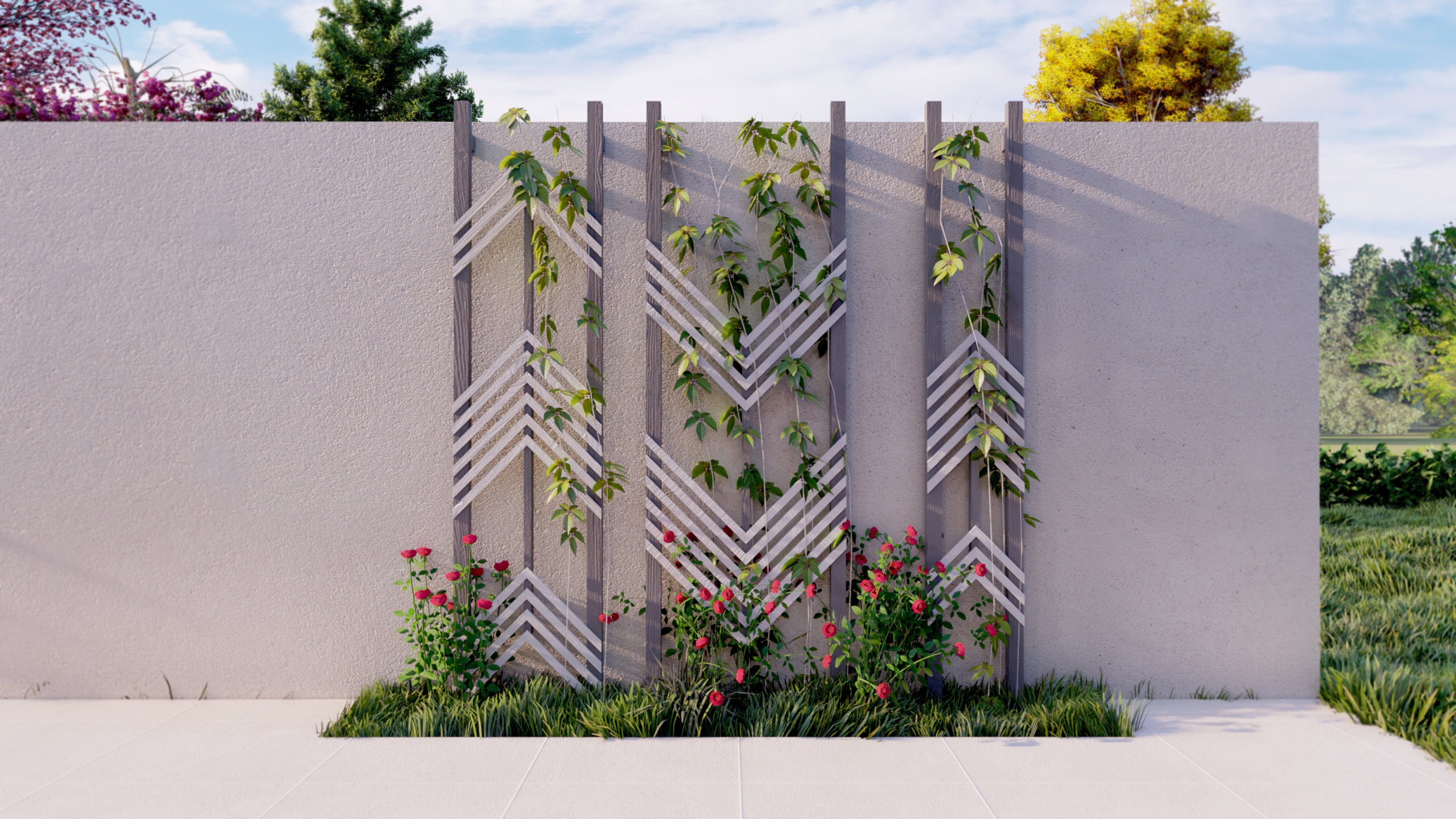 Trellis Plans / Wall Trellis / Garden Decoration / - Etsy