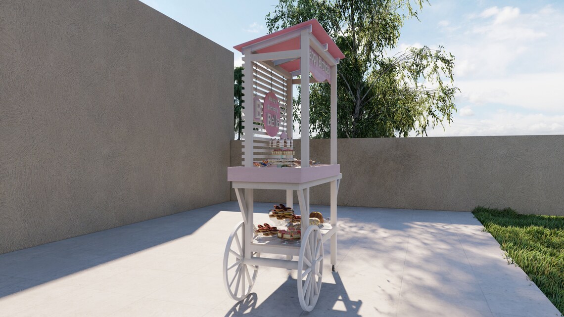 Candy Cart Plans 25 X 60 / Step-by-step Instructions - Etsy
