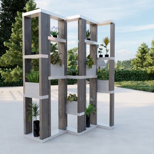 Partition Wall With Planters / 1’ 6” X 5’ 7” / Step-by-step ...