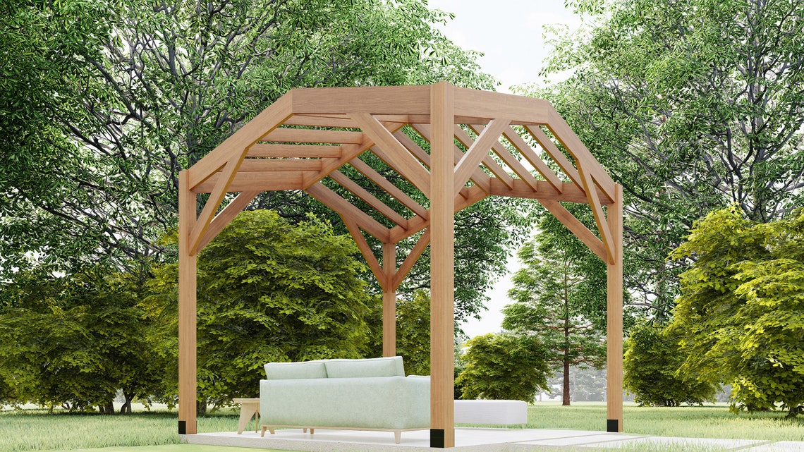 PERGOLA PLANS 12 X 12ft / Digital Downlaod - Etsy