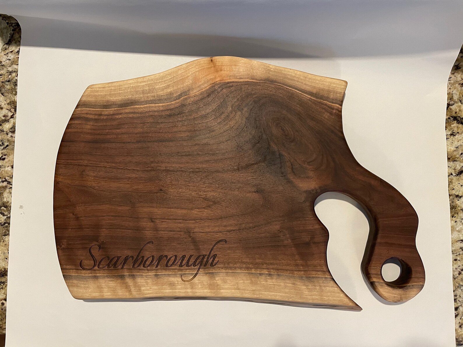 Live Edge Walnut Butcher Block Customizable - Etsy