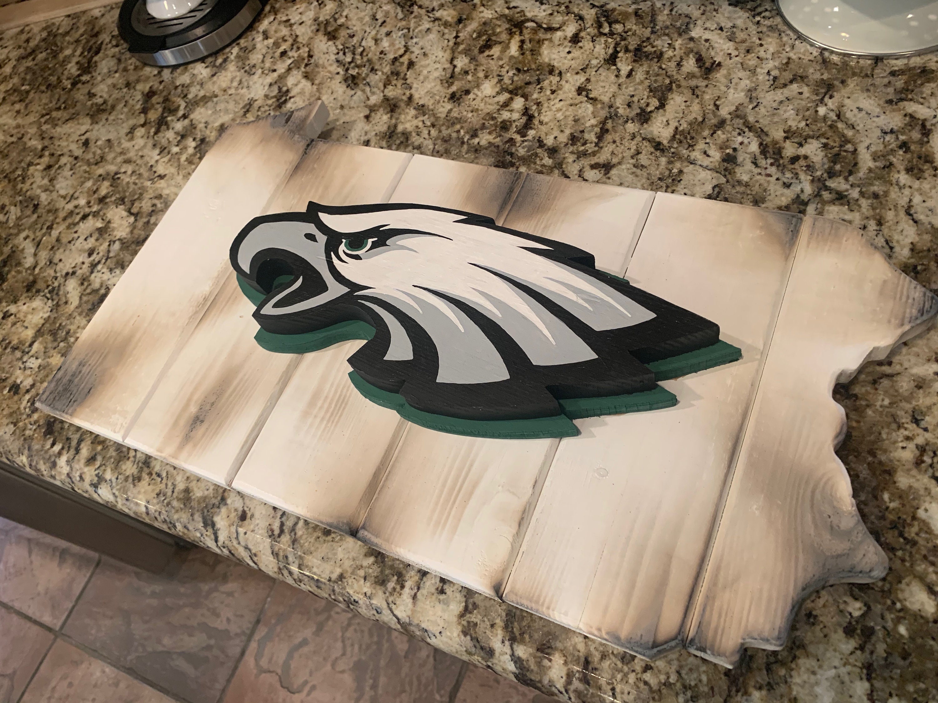 Handmade Philadelphia Eagles Wooden Sign - Etsy