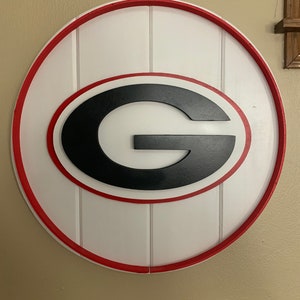 Handmade Wooden Georgia Bulldogs Sign - Etsy