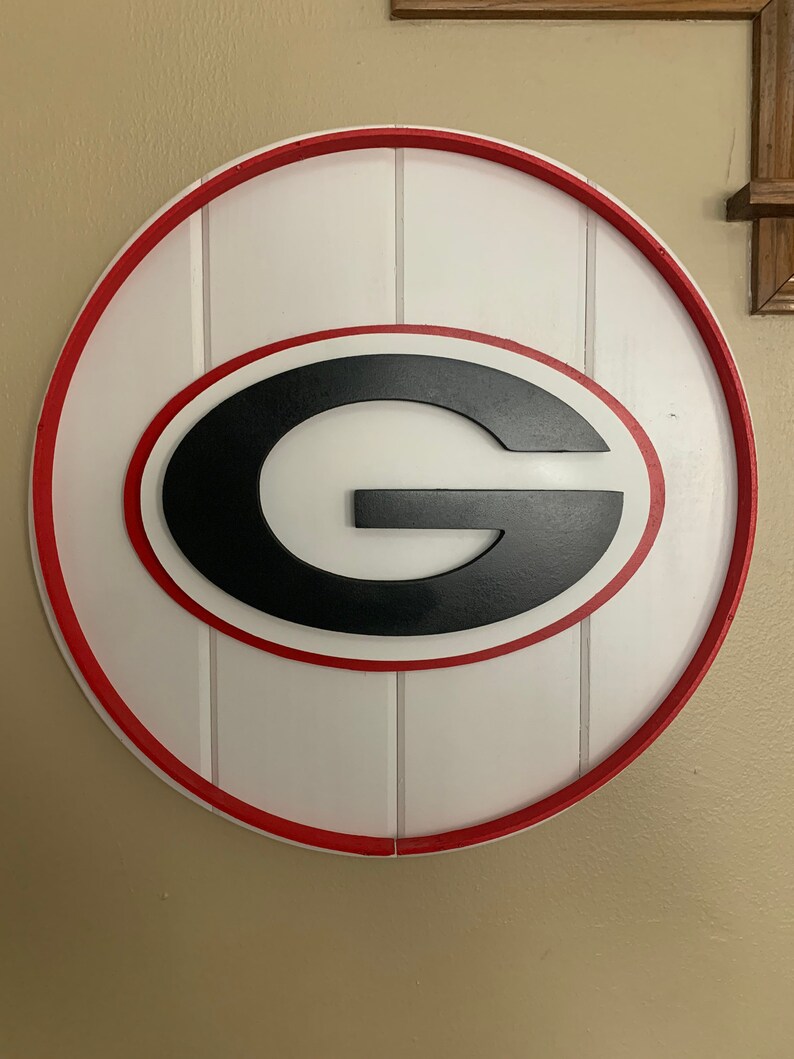 Handmade Wooden Georgia Bulldogs Sign - Etsy