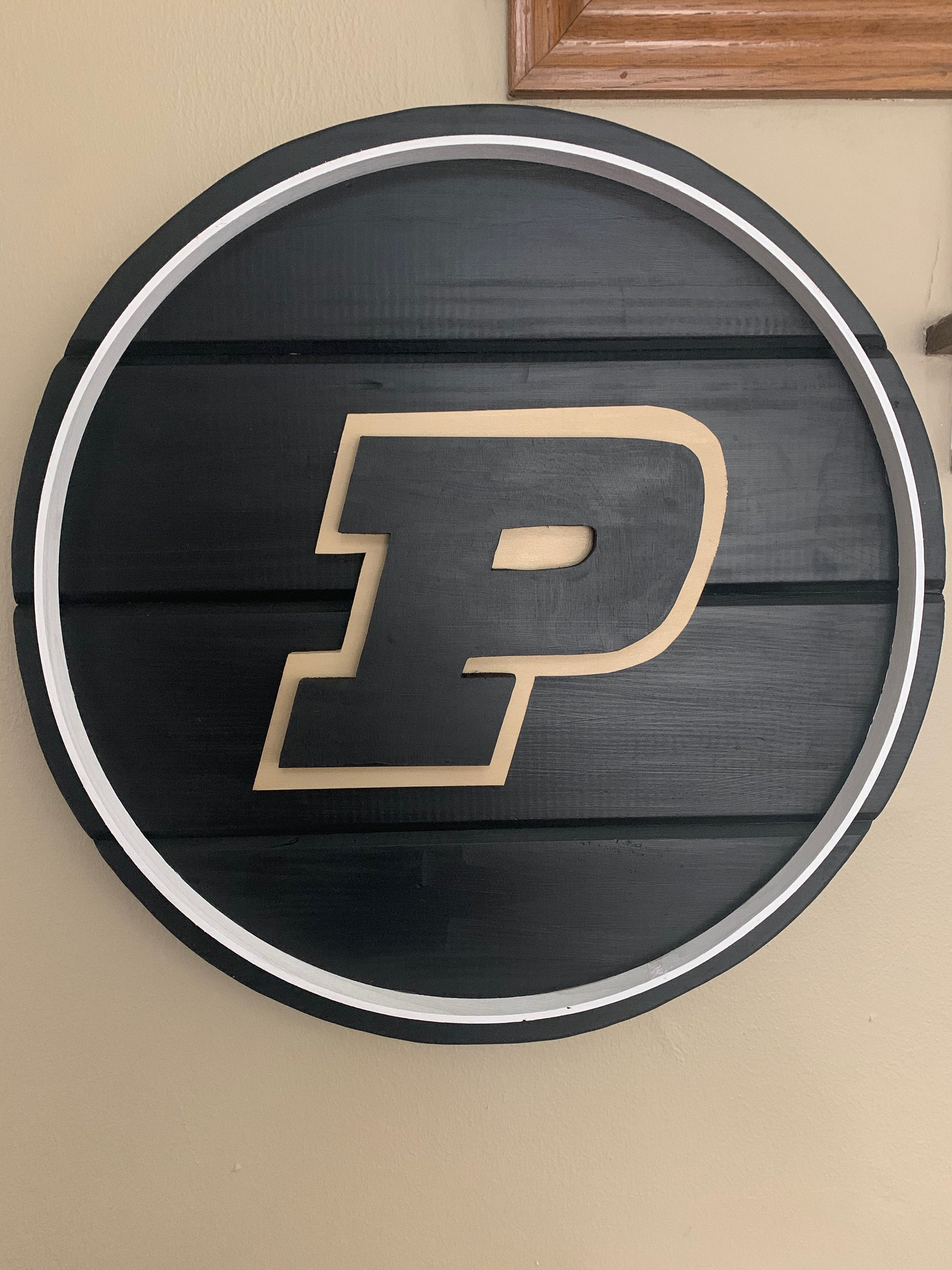 Handmade Wooden Purdue Sign - Etsy