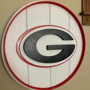 Handmade Wooden Georgia Bulldogs Sign - Etsy