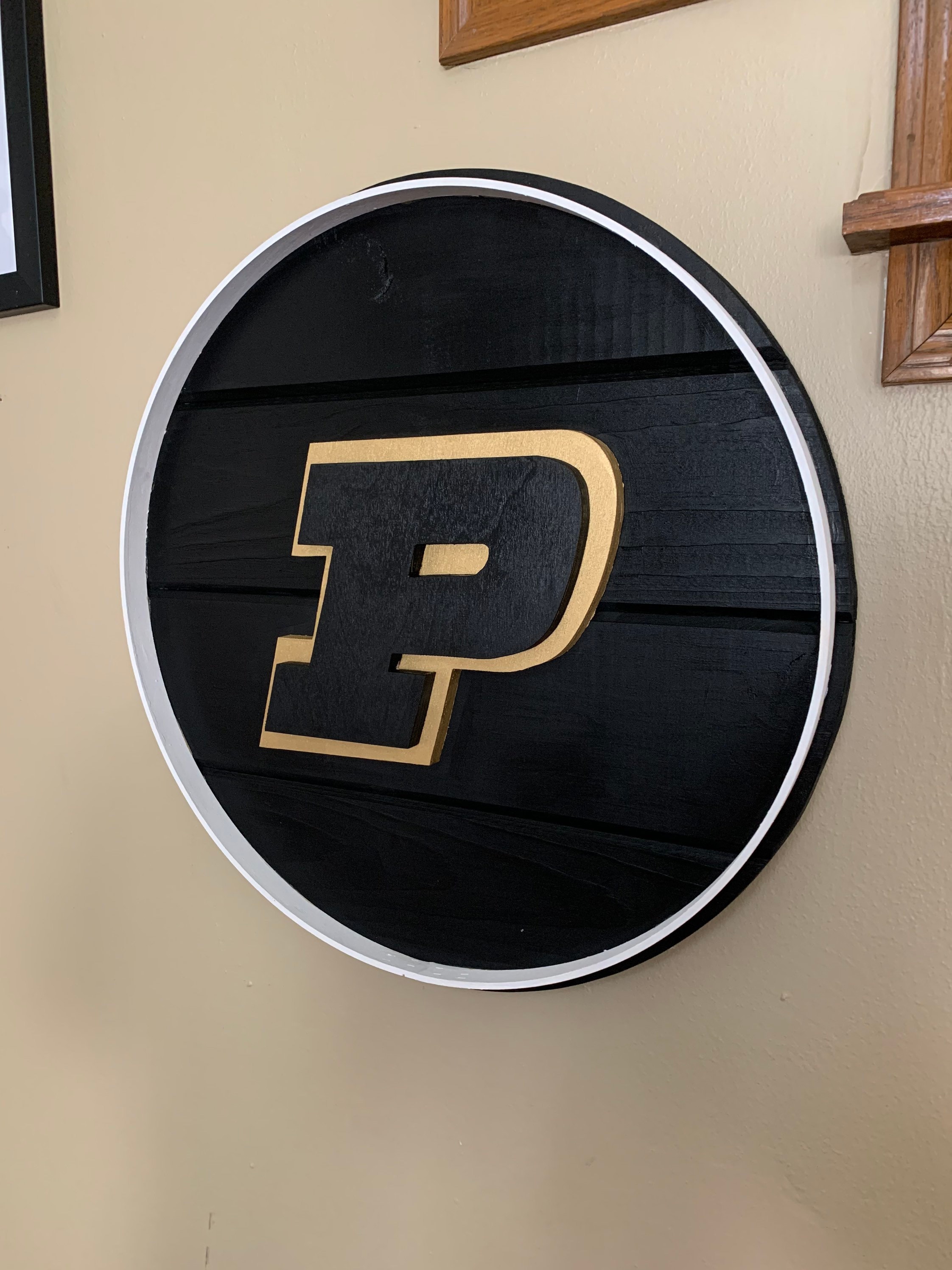 Handmade Wooden Purdue Sign - Etsy