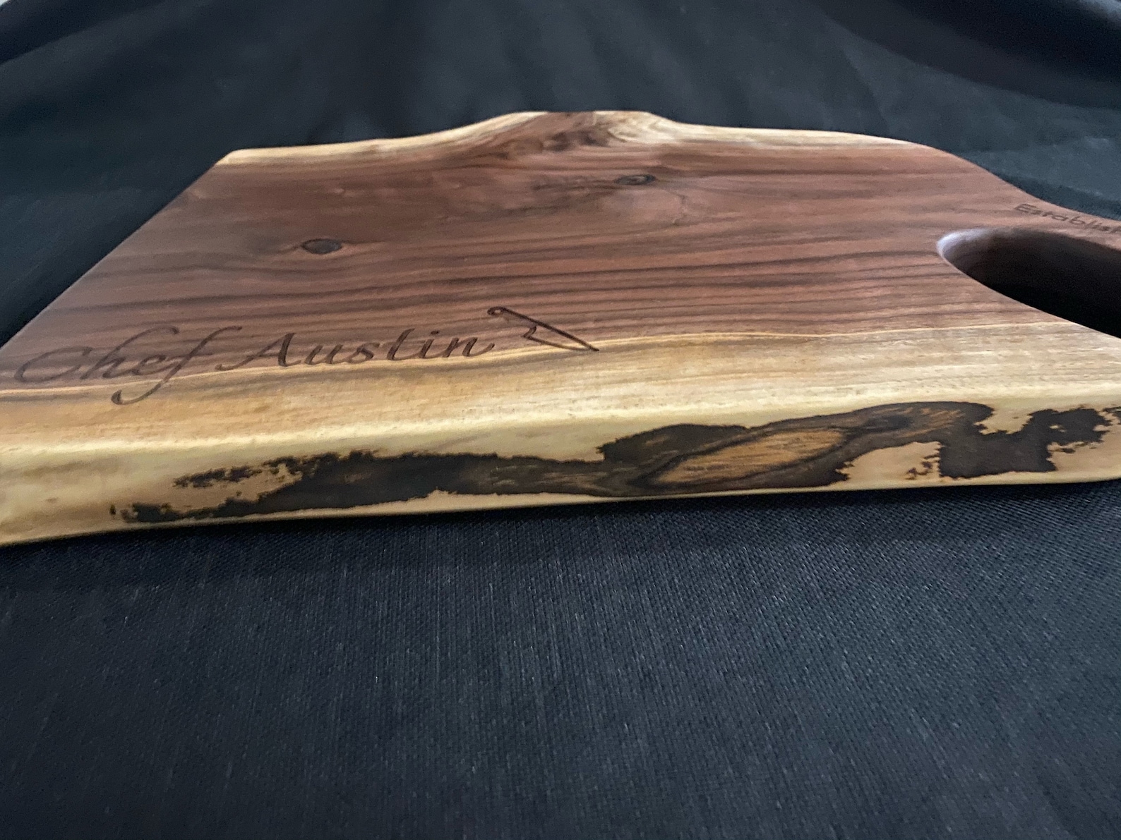 Live Edge Walnut Butcher Block Customizable - Etsy