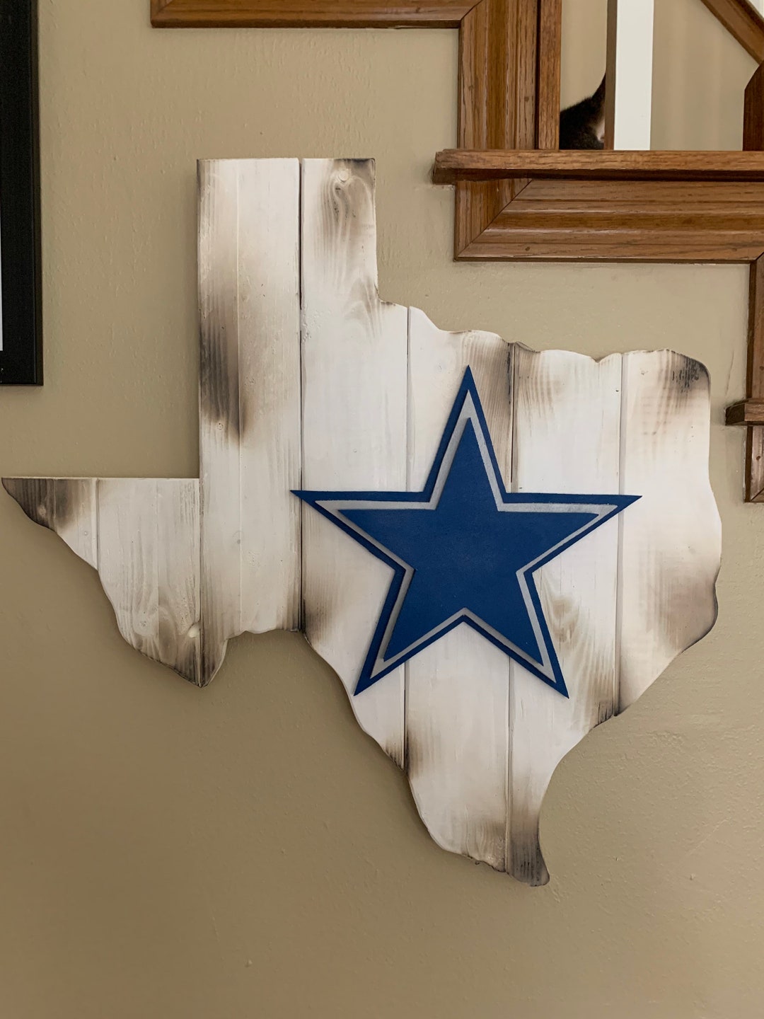 Handmade Dallas Cowboys Wooden Sign - Etsy