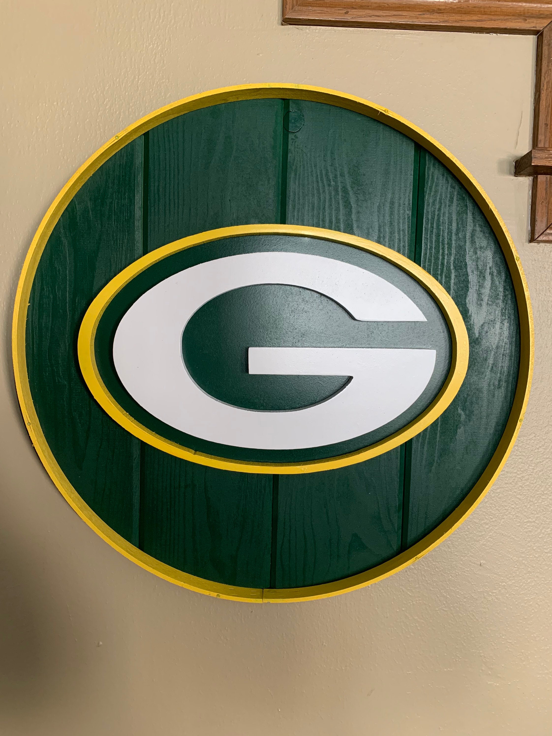 Handmade Wooden Green Bay Packers Sign - Etsy