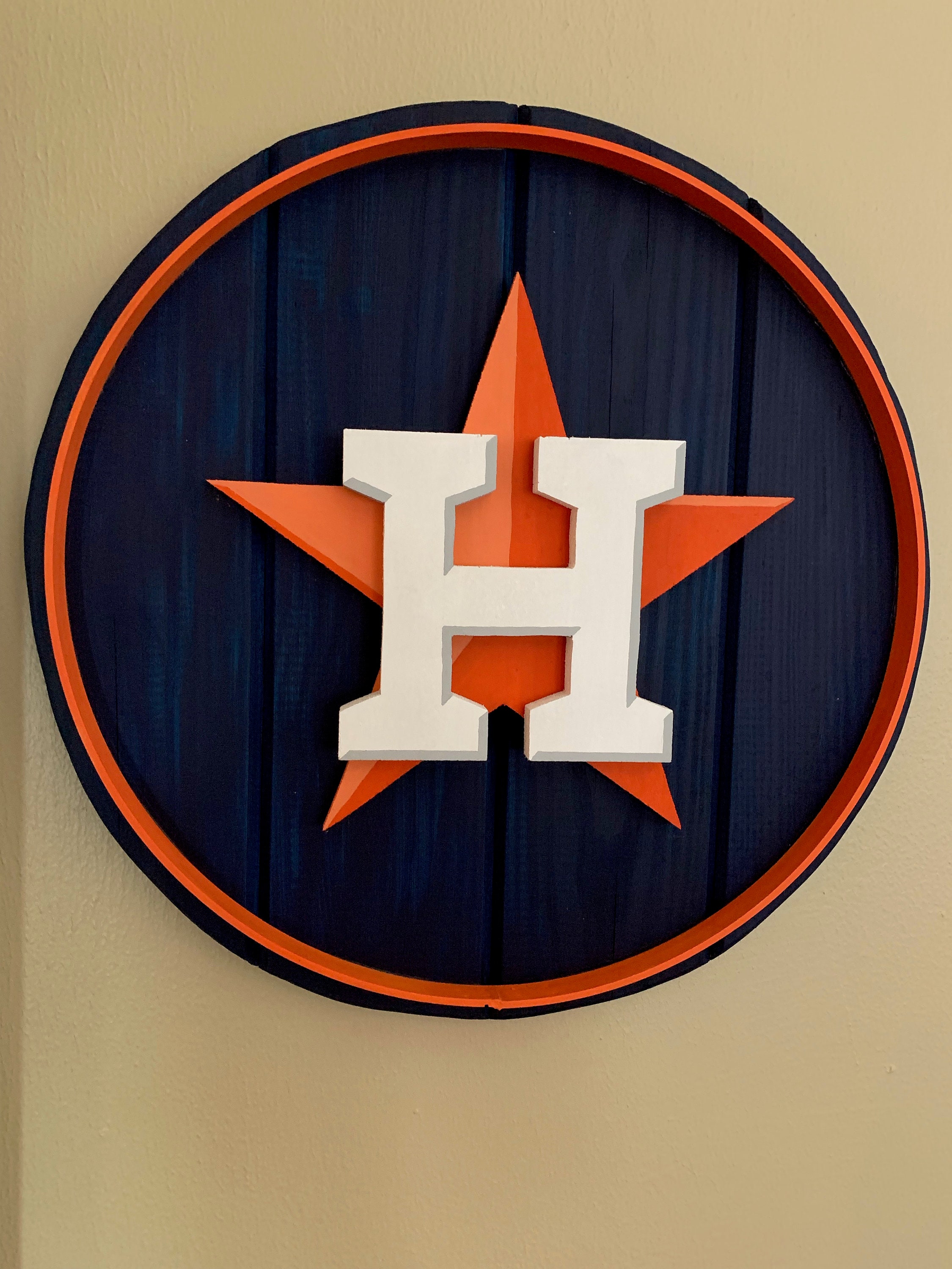 Handmade Wooden Houston Astros Sign - Etsy.de