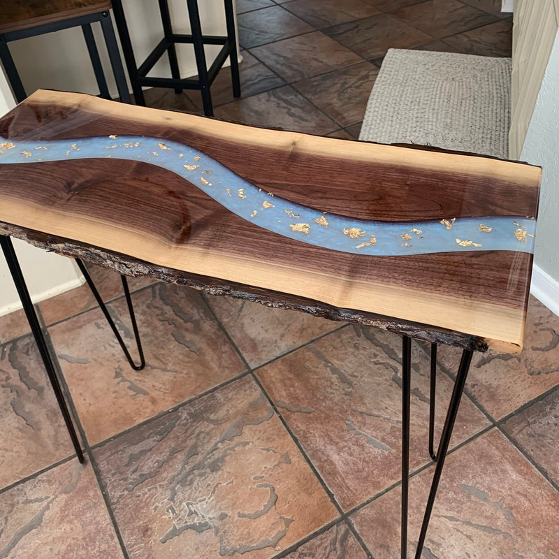 Live Edge Resin Table - Etsy