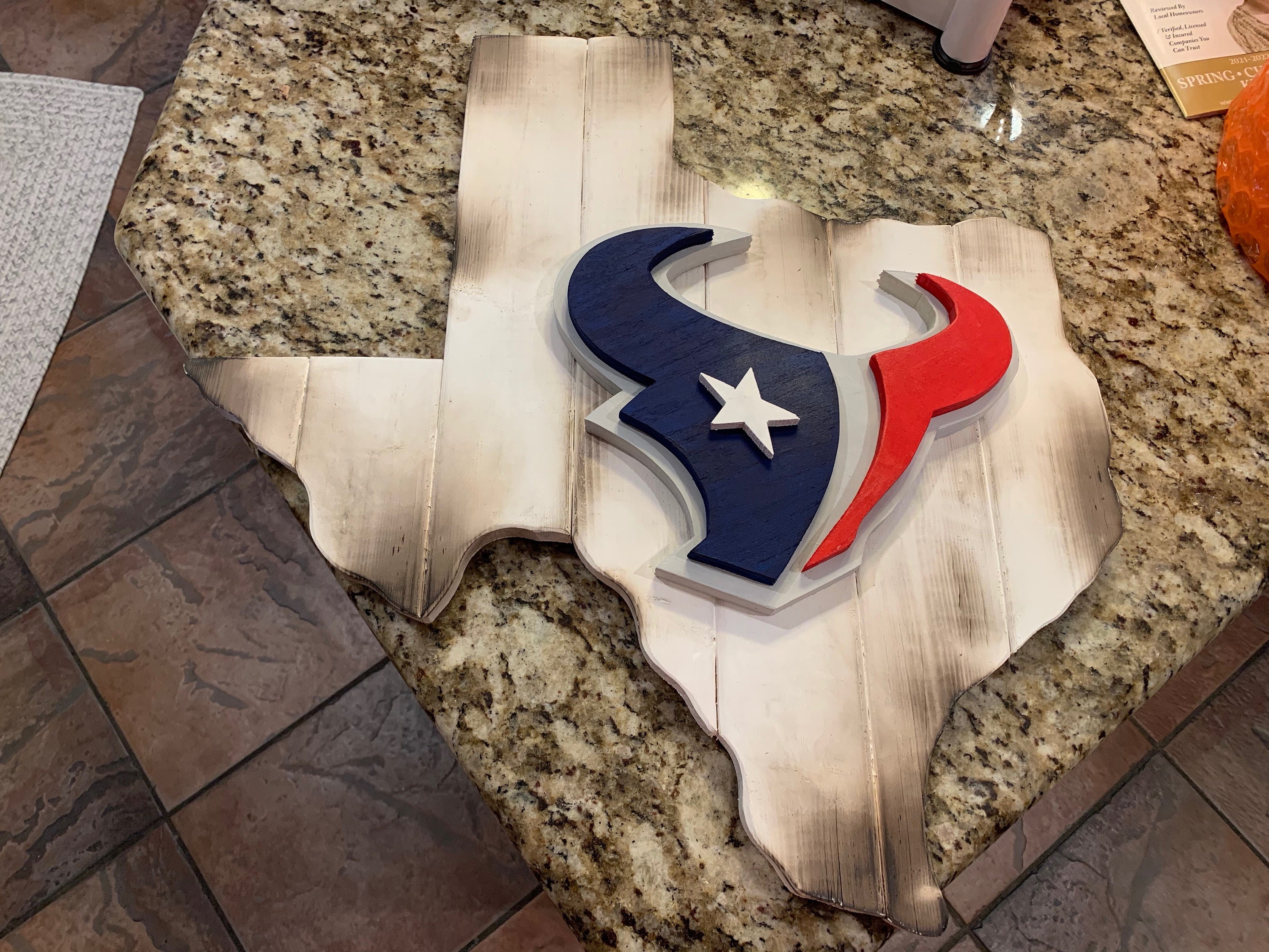 Handmade Houston Texans Wooden Sign - Etsy