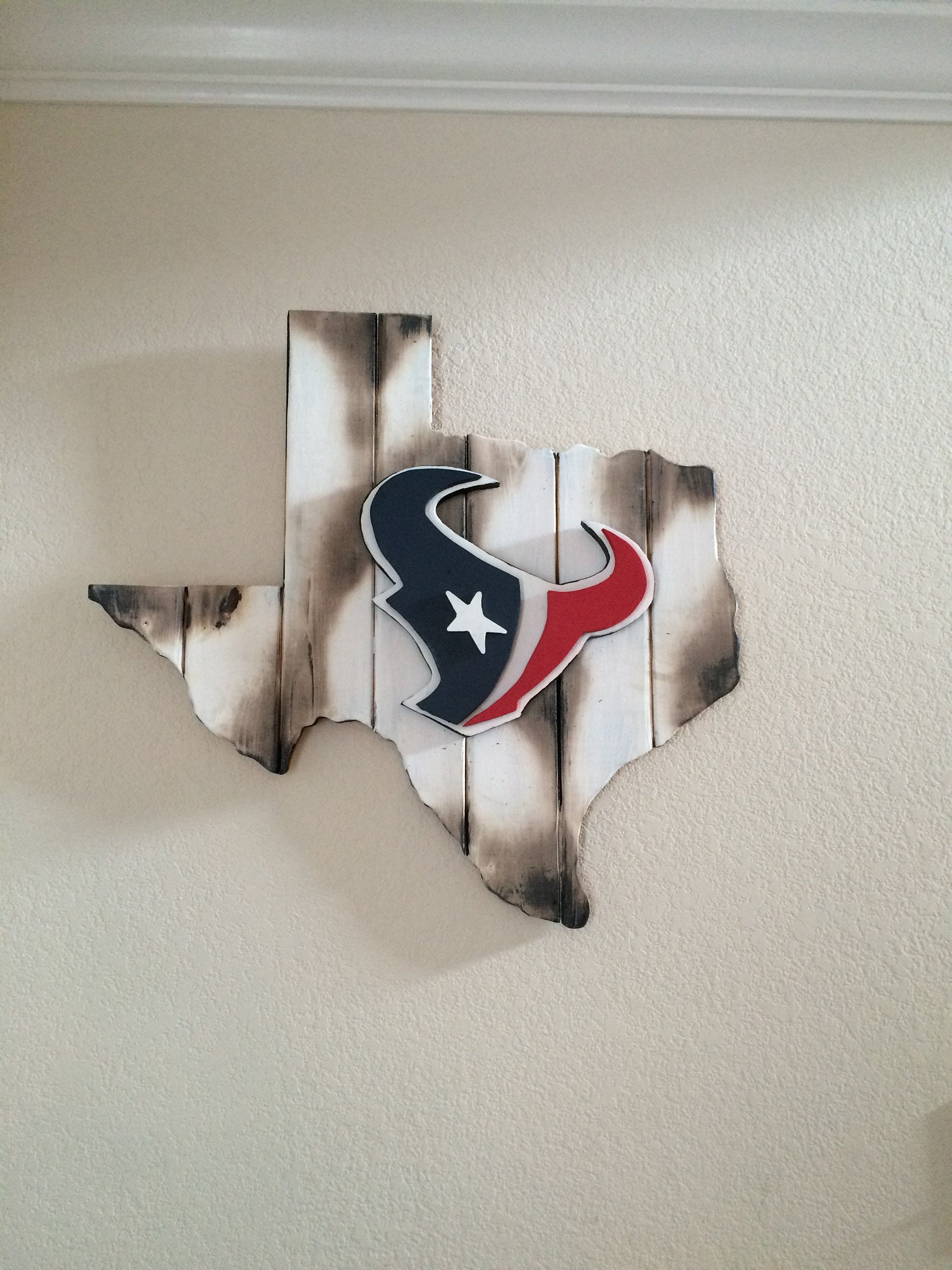 Handmade Houston Texans Wooden Sign - Etsy