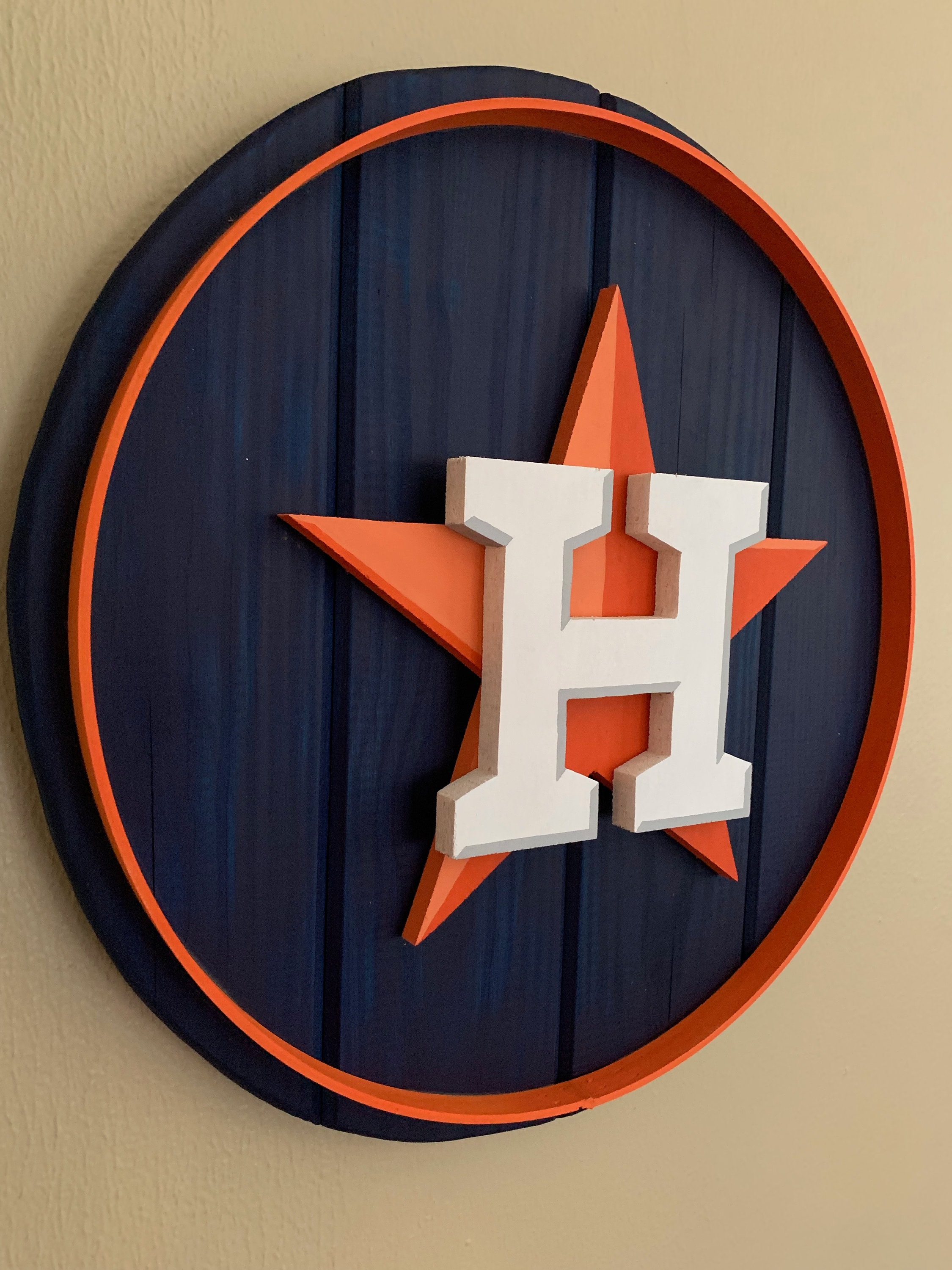 Handmade Wooden Houston Astros Sign - Etsy