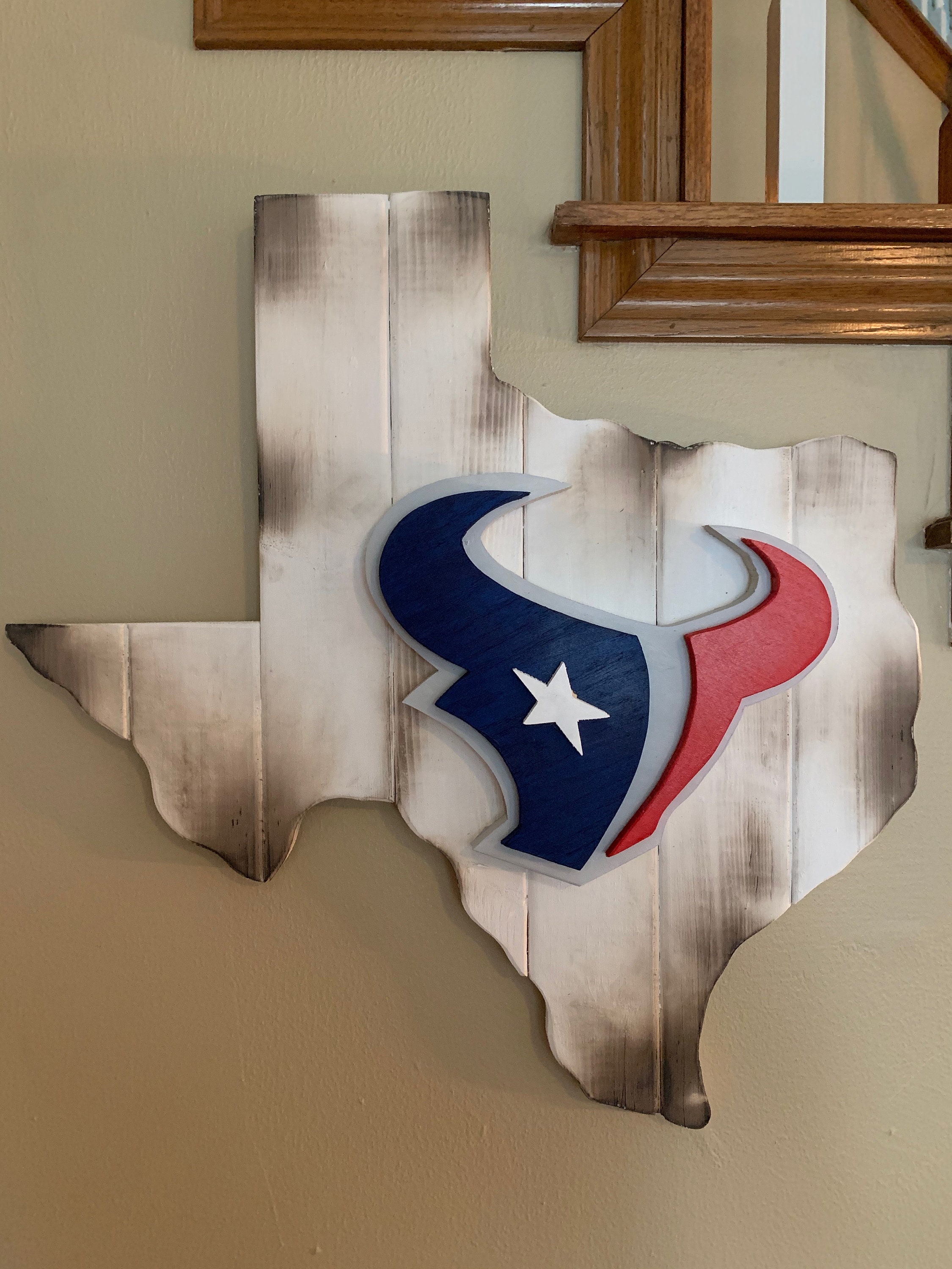 Handmade Houston Texans Wooden Sign - Etsy