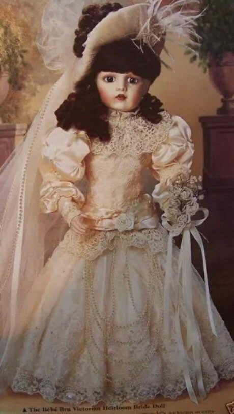 Victorian Bru Bride Doll by Franklin Mint - Etsy