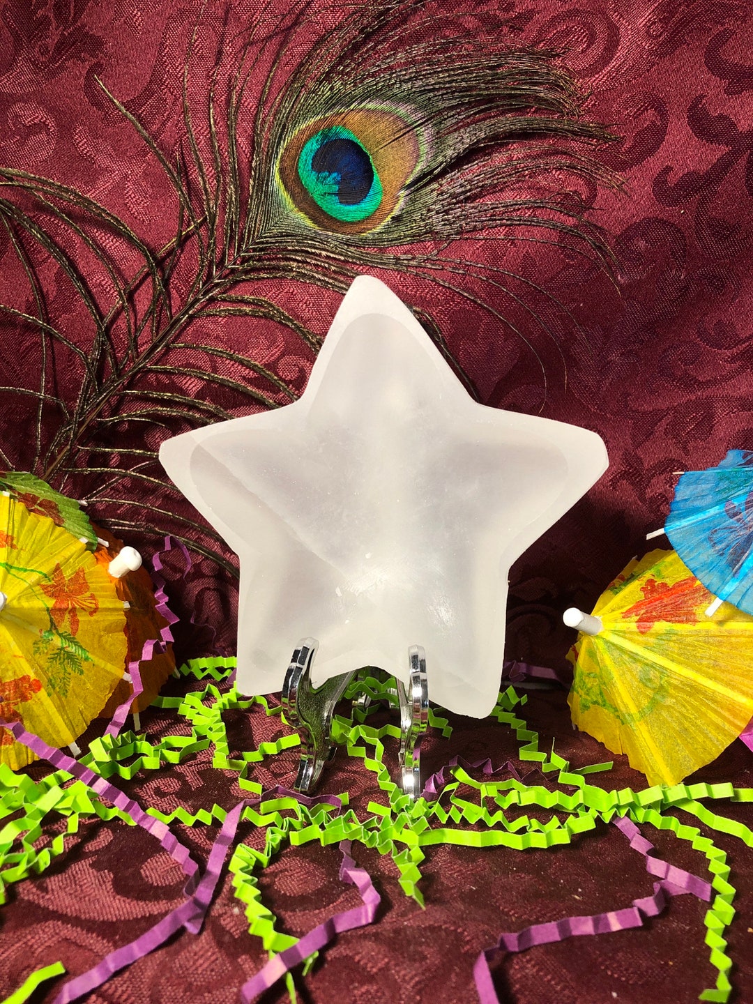 Satin Spar Star Bowl. Really a Pretty and Soothing Peace. Amazing ...