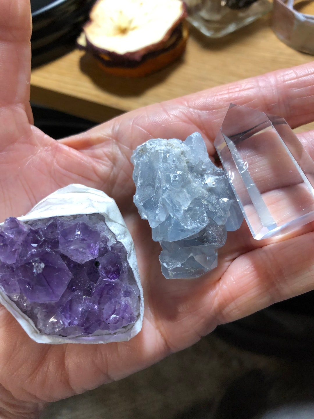 Amethyst, Celestite Clusters & Quartz Mini Towers.these Are Sweet ...