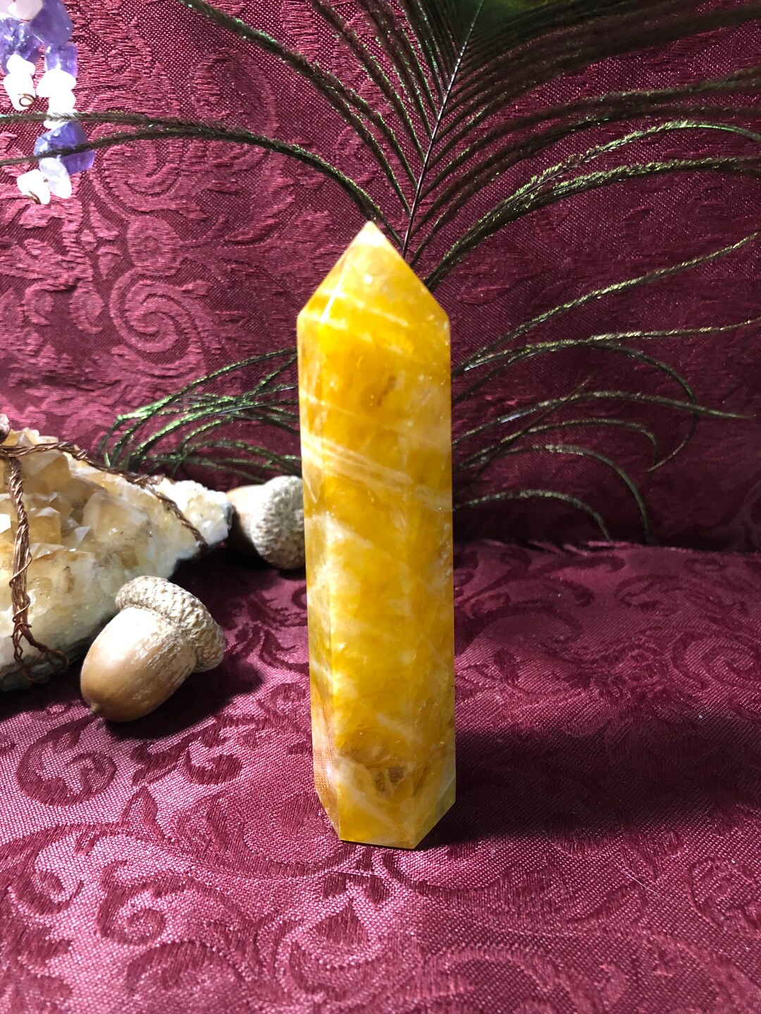 Golden healer,a powerful energy healing tool. Its a silicon dioxide w ...