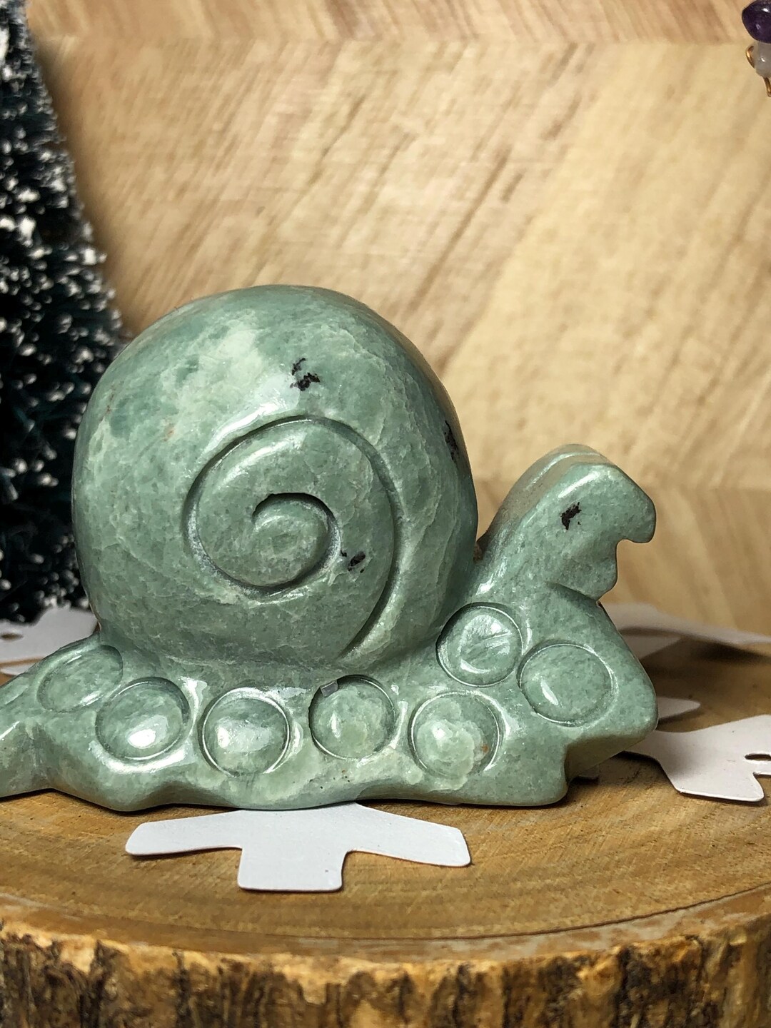Amazonite Crystal Snail: Stone of Truth & Courage - Etsy