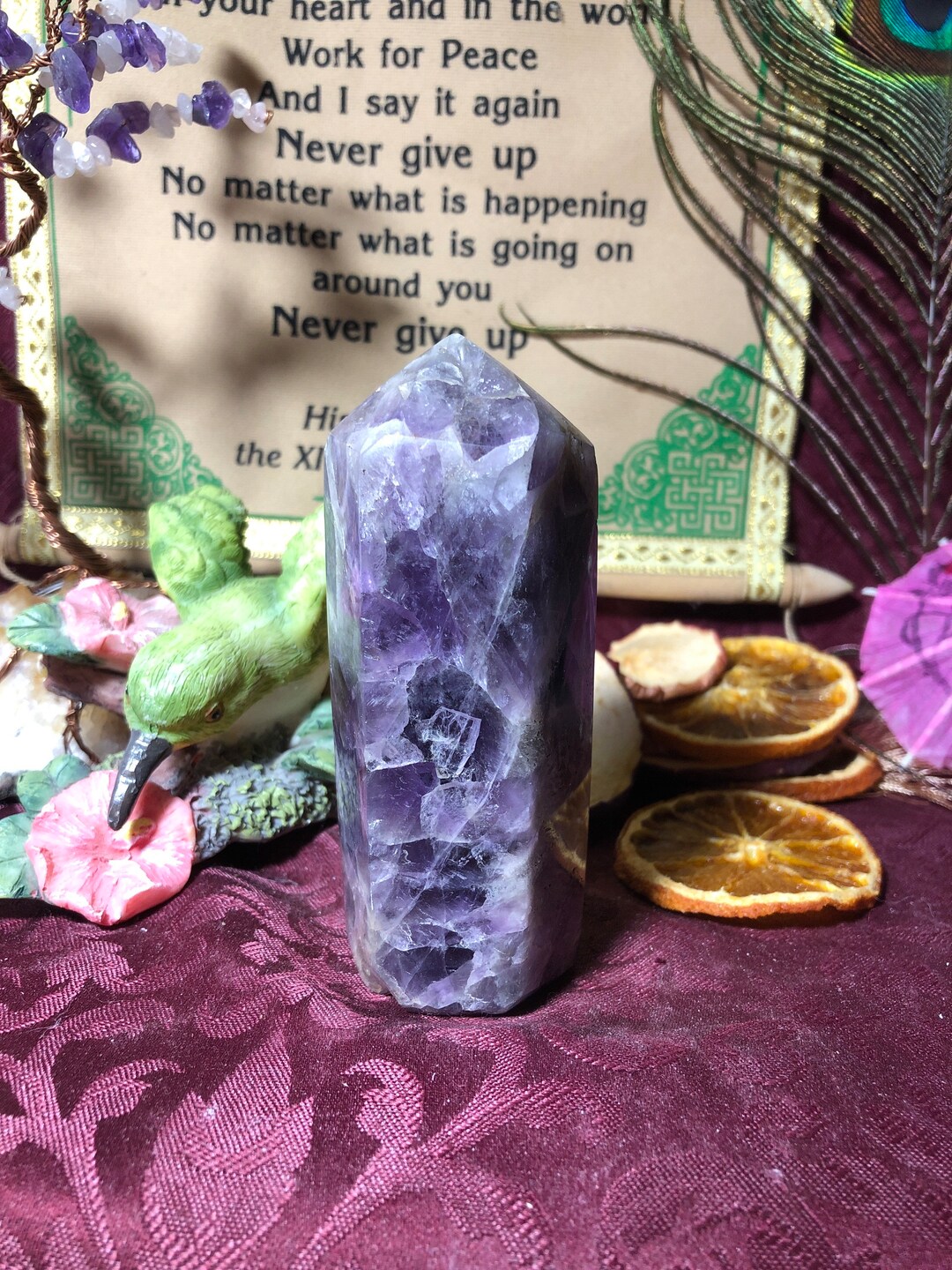 Amethyst Crystal Generator W/great Crystal Energy & Lovely Purple Color ...