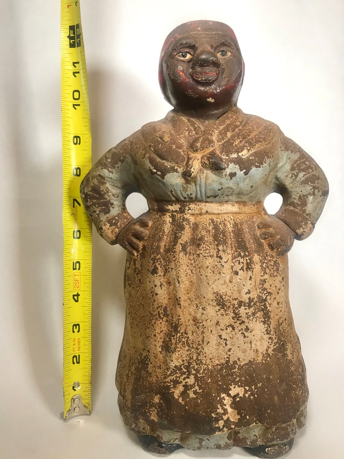 Vintage Hubley Mammy Cast Iron Rare 12 Statue Doorstop Etsy