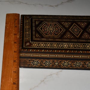 Inlaid Morrocan, Syrian Wood Box With Mother of Pearl Accents Jewelry ...