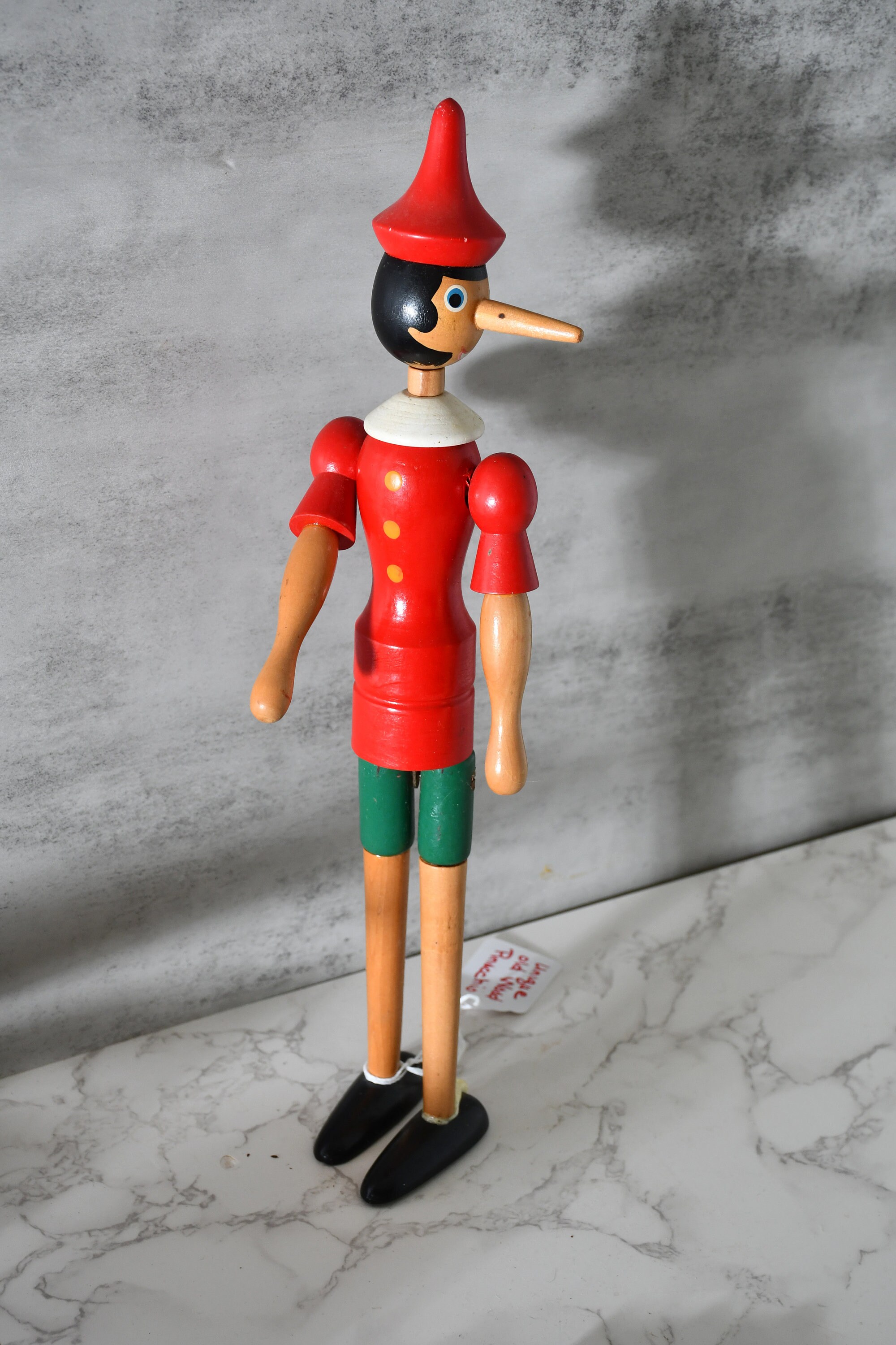 Wooden Pinocchio Figurine Articulated Body and Arms Vintage - Etsy