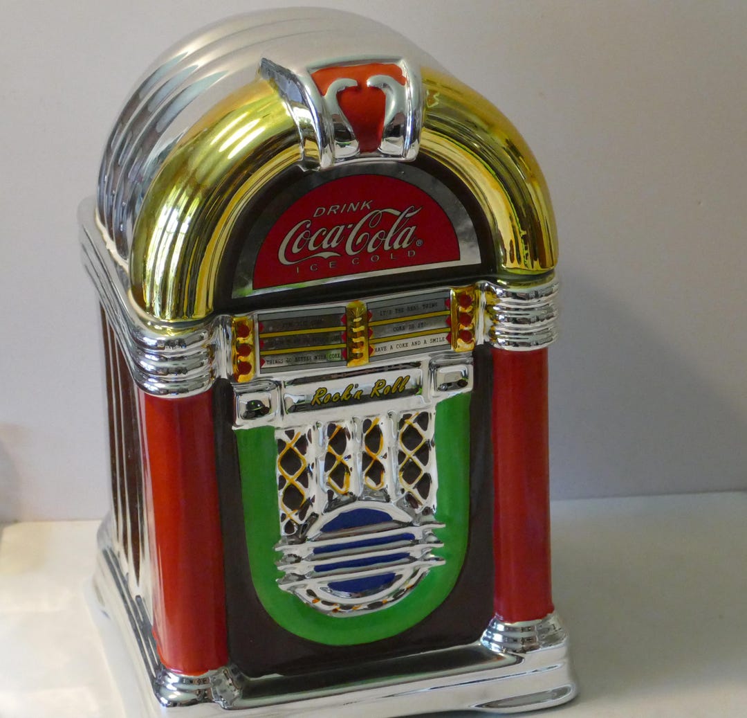 Gibson Coca Cola Cookie Jar 11 Inches Jukebox Vintage Coke 2002 - Etsy