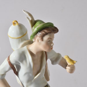 Kaiser Porcelain Figurines the Bird Seller and Flute Player Pair W ...