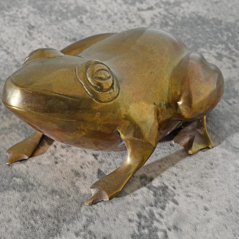 Brass Frog - Etsy