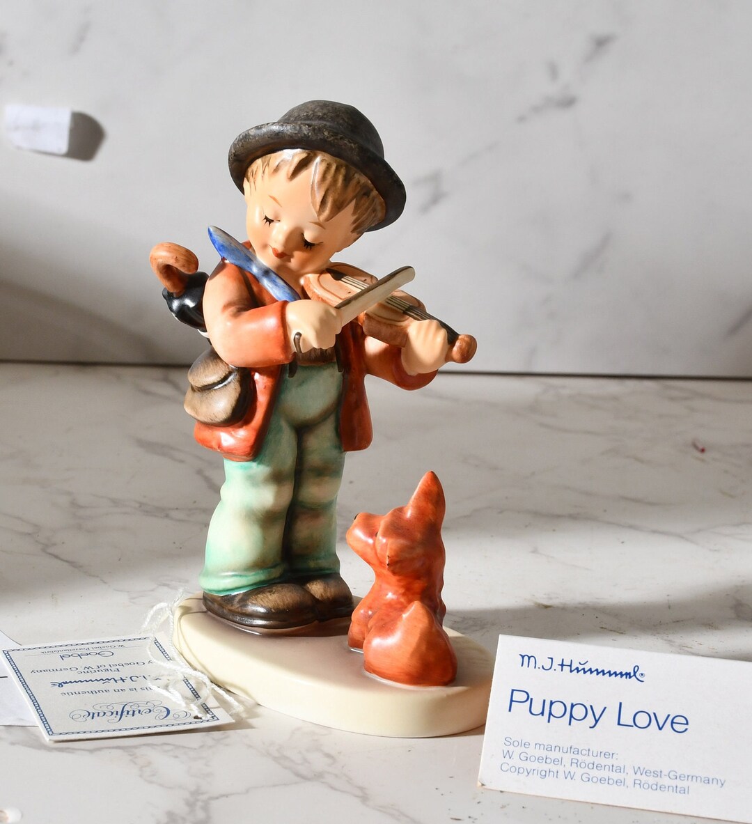 Vintage Hummel Figurine MIB Collectors Club Puppy Love 997 Artist ...
