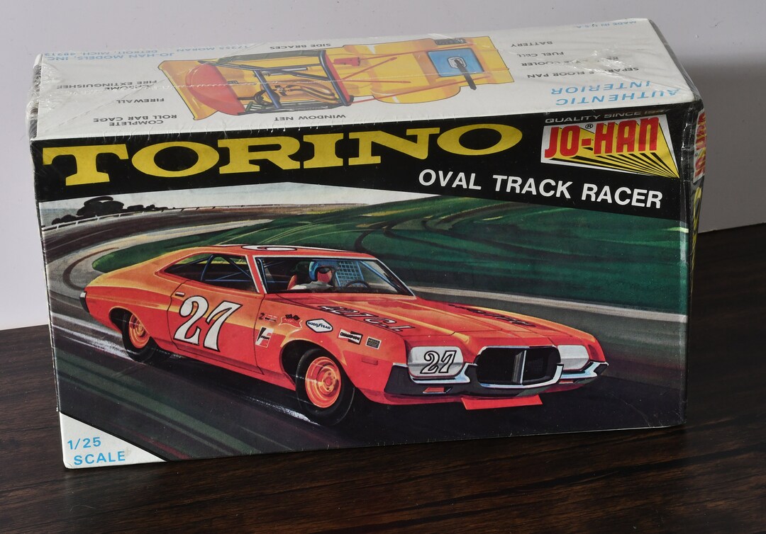 Jo Han 1972 Ford Torino Oval Track Racer 1/25 Fs Factory Sealed. 1980s ...