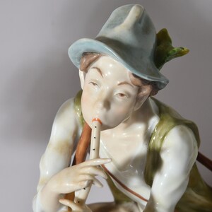 Kaiser Porcelain Figurines the Bird Seller and Flute Player Pair W ...