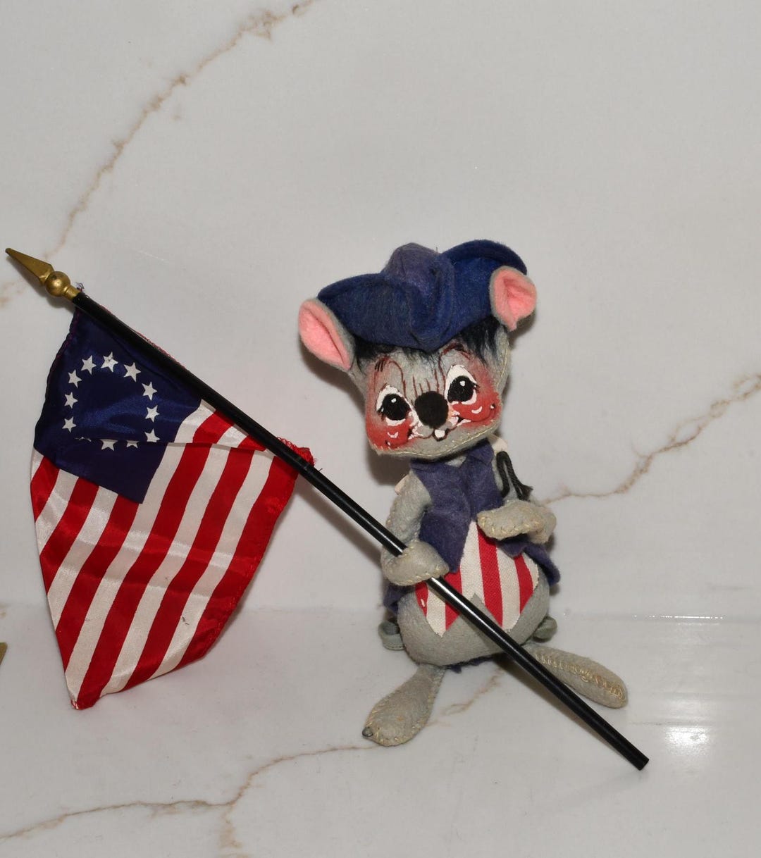 Vintage Annalee Patriotic Mouse Paul Revere, Colonial With Flag - Etsy