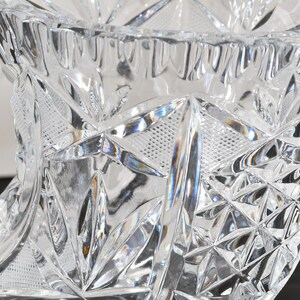 Large 11 Crystal Cut Glass Lead Crystal Cornucopia, Horn of Plenty ...