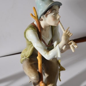 Kaiser Porcelain Figurines the Bird Seller and Flute Player Pair W ...