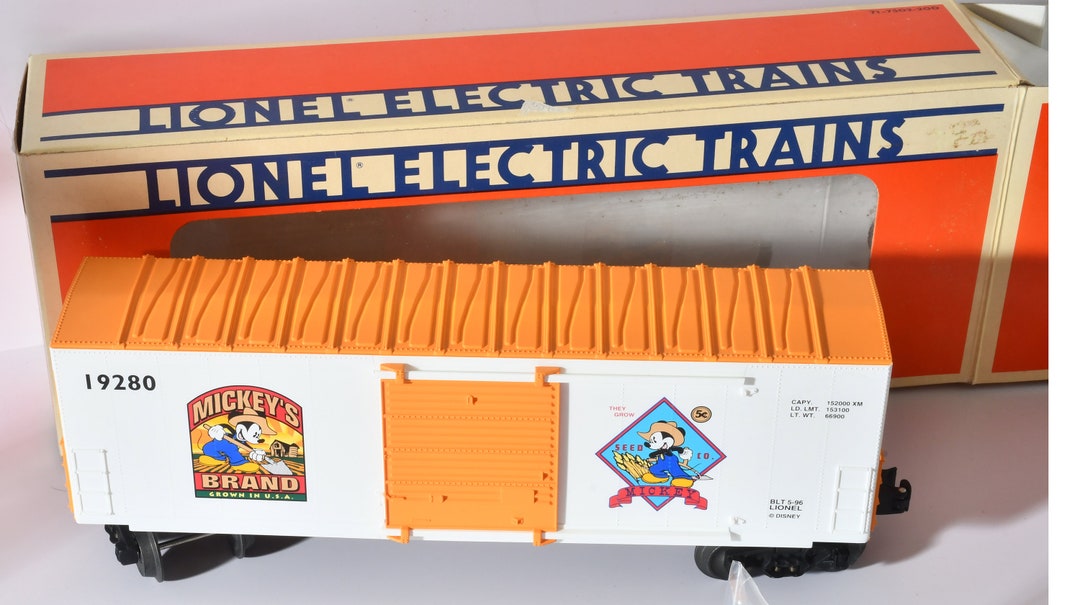 1996 Vintage Mickeys Wheat Train Car O Gauge Lionel Disney Licensed ...