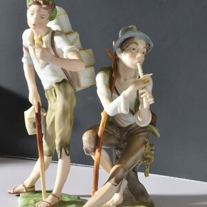 Kaiser Porcelain Figurines the Bird Seller and Flute Player Pair W ...