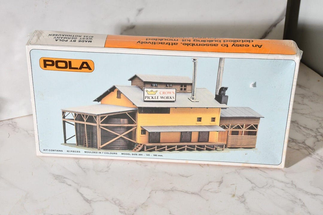 HO Scale, Pola, Pickle Factory Kit 370 BNOS Vintage Sealed West Germany ...