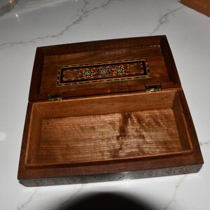 Inlaid Morrocan, Syrian Wood Box With Mother of Pearl Accents Jewelry ...