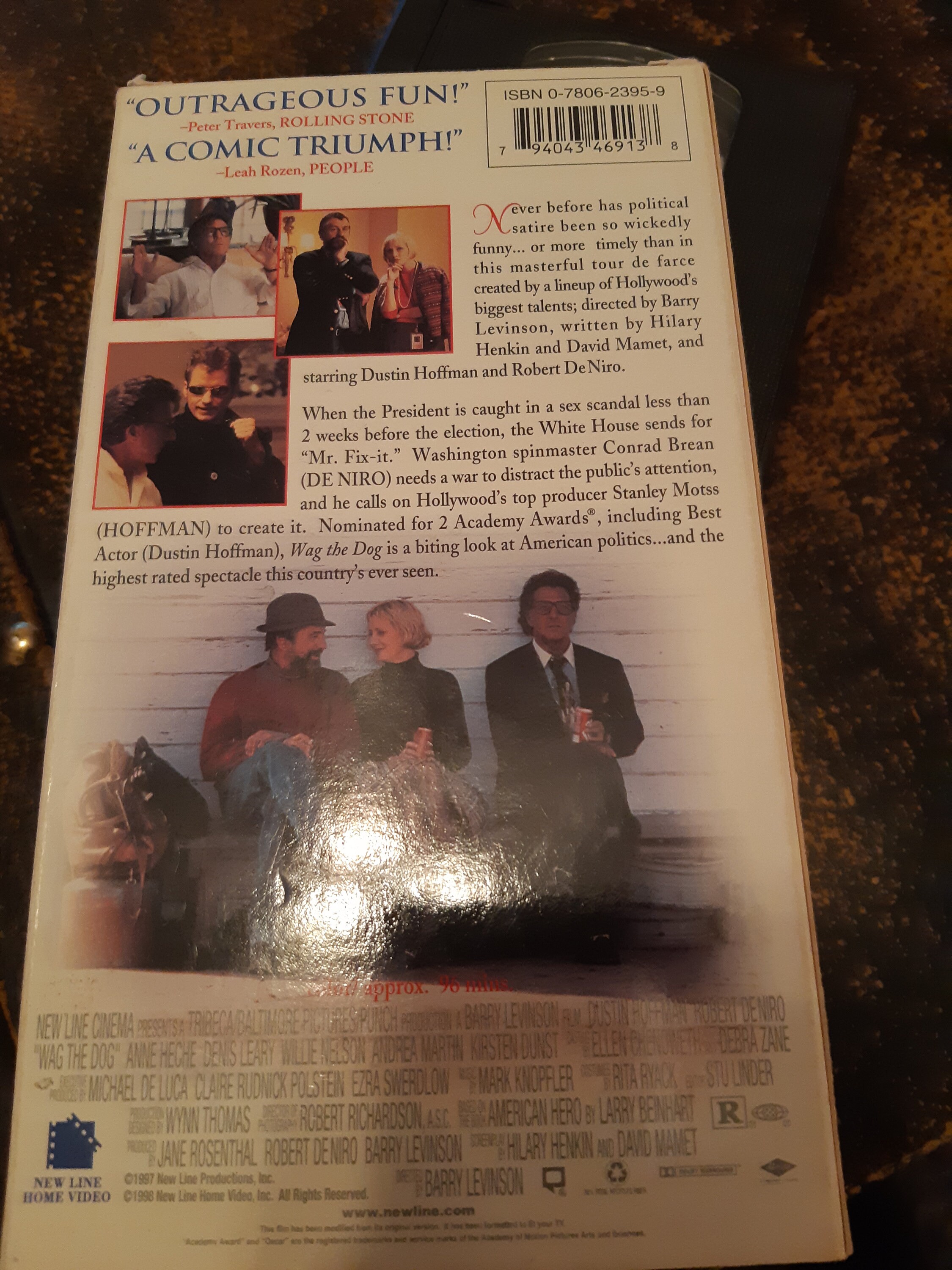 Rare Vintage VHS Classic - 1997 Wag the Dog With Hoffman and De Niro ...