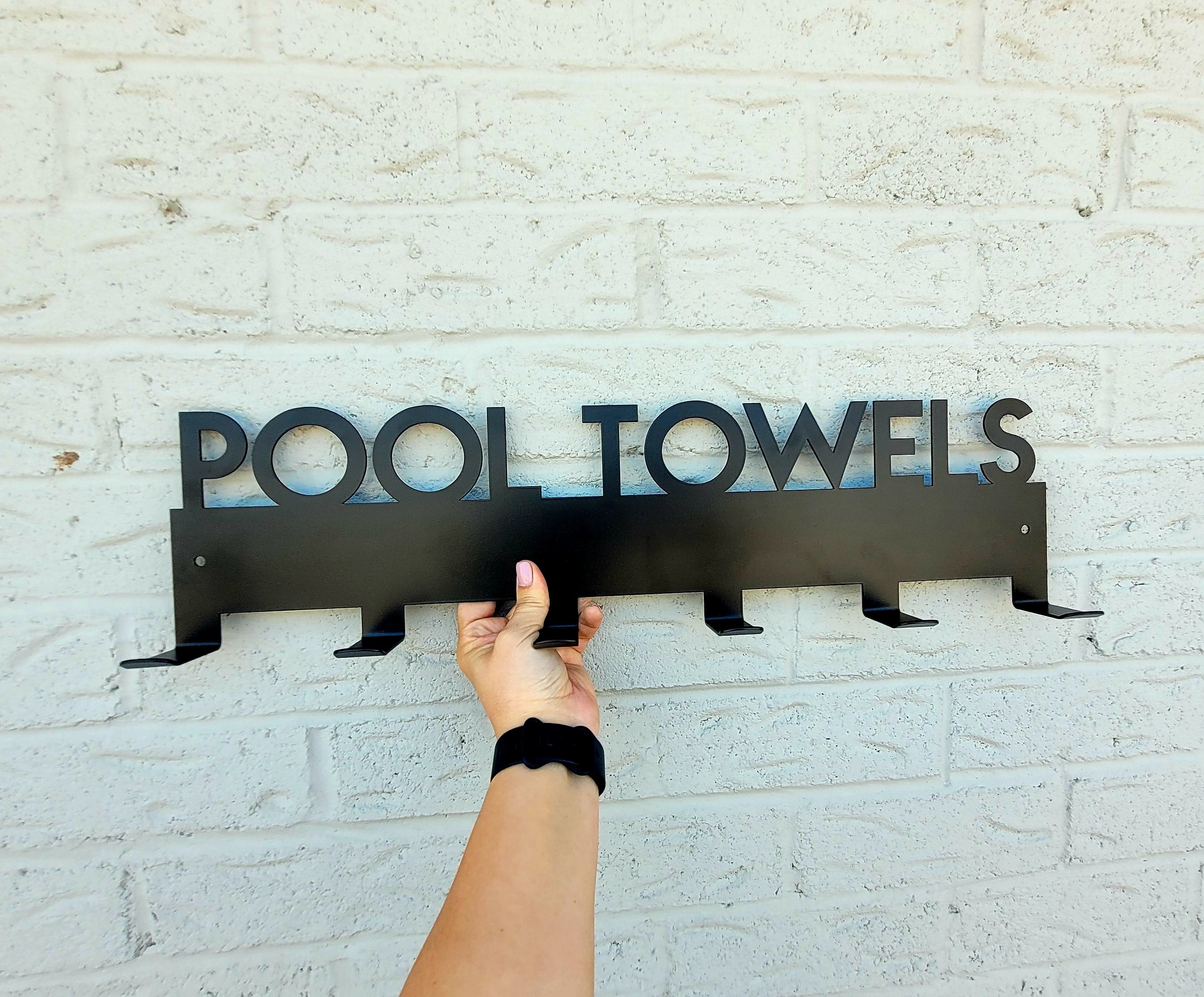 Towel Rack pool Towel, Trunks & Towels, Towel Hanger - Etsy Canada