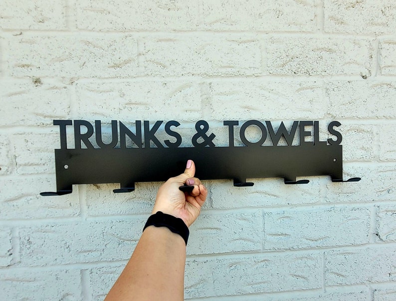 Towel Rack pool Towel, Trunks & Towels, Towel Hanger - Etsy Canada
