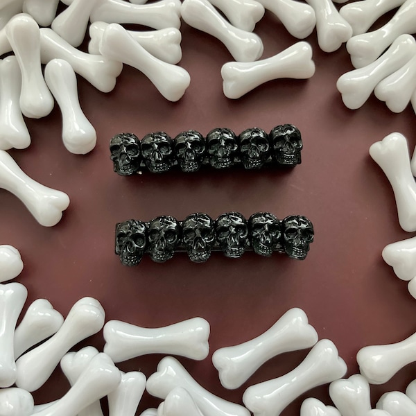 Skull Hair Accessory - Etsy