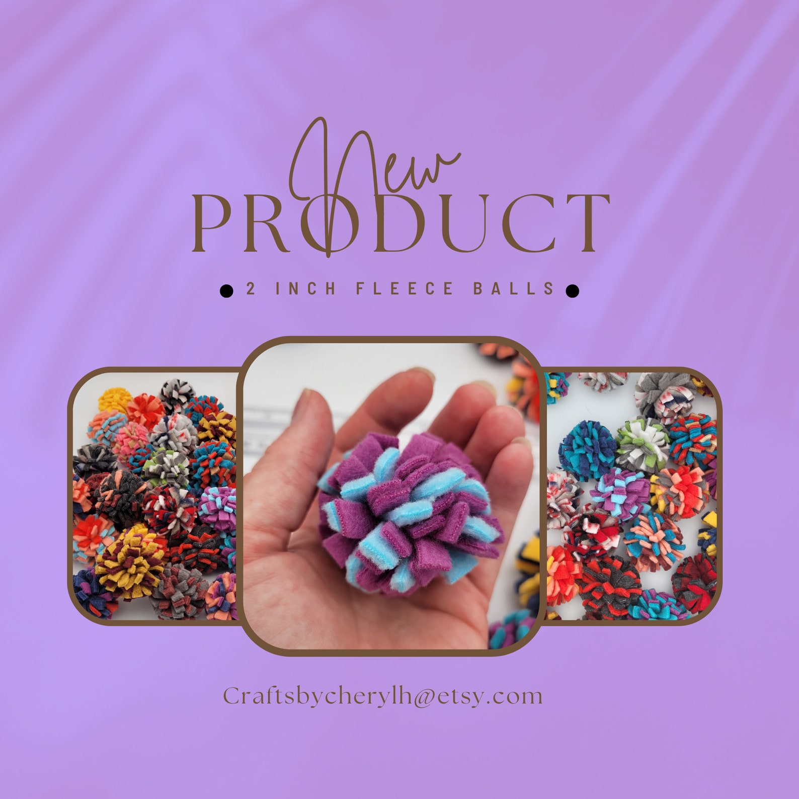 Custom 2 Inch Fleece Balls for Your Cat Kitten and Other - Etsy